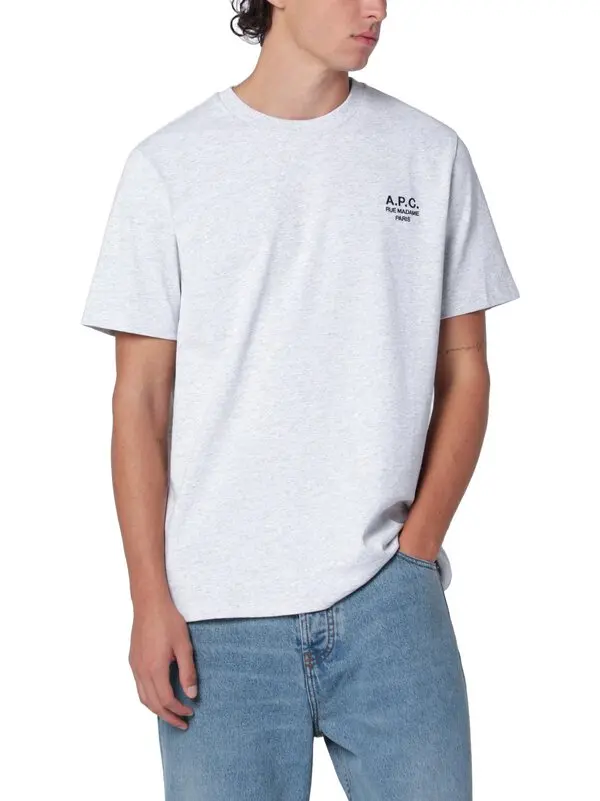 A.p.c. Rue Madame T-shirt In Cotton - Grey