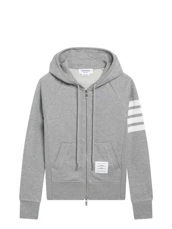 Thom Browne Light Classic Loopback Cotton Sweatshirt - Grey
