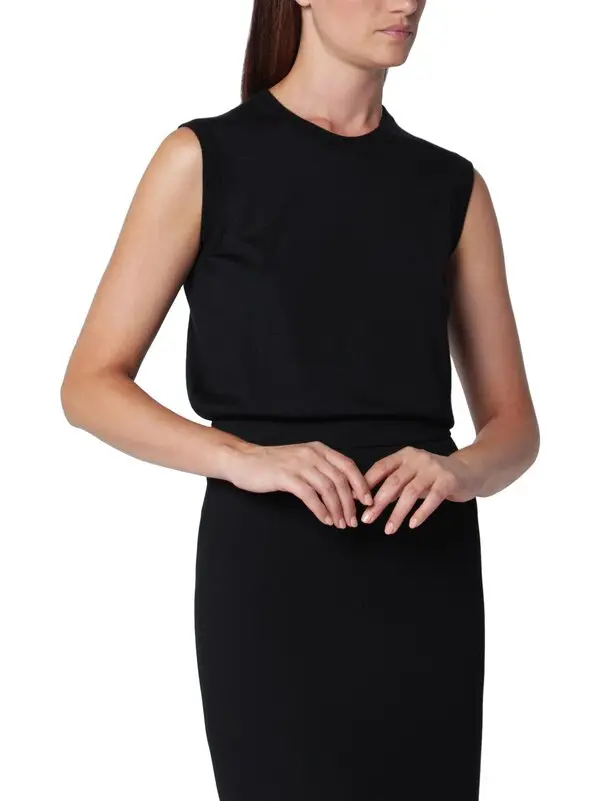 Dolce & Gabbana Cashmere And Silk Top - Black