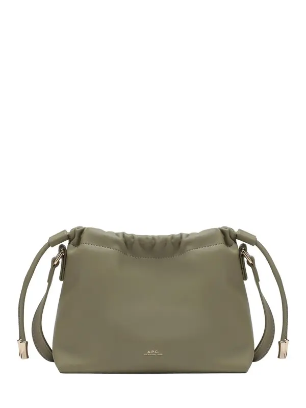 A.p.c. Clay Ninon Mini Recycled Leather-effect Bag - Green