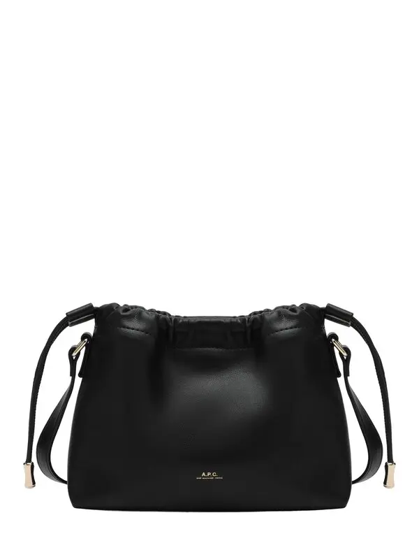A.p.c. Ninon Mini Bag With Recycled Leather Effect - Black