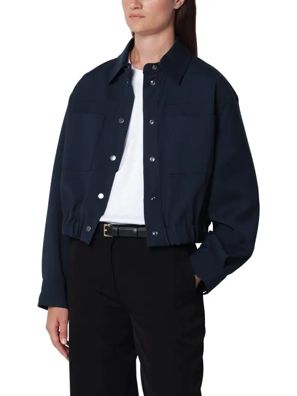 Max Mara Short Wool Jacket - Blue