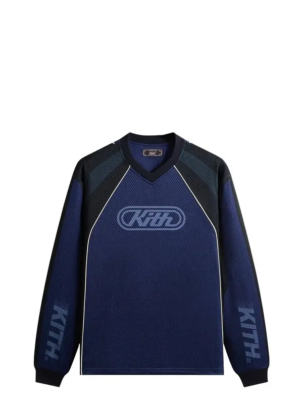 Kith Mesh Donovan Jersey 'trench - Blue