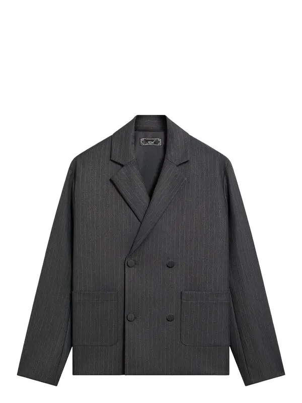 Kith Double Weave Raya Blazer 'dark Heather - Grey