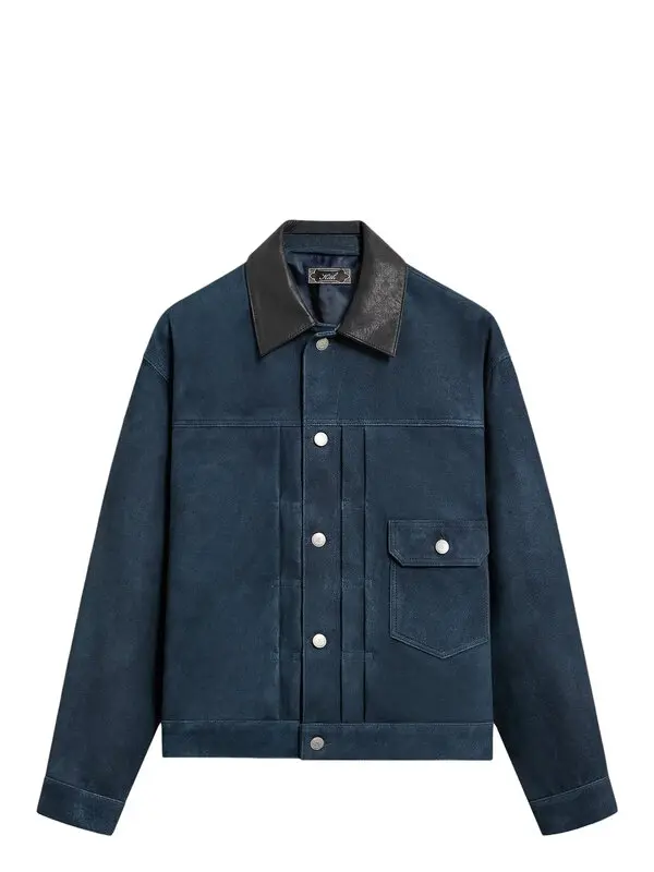 Kith Suede Alonzo Jacket Heron - Blue
