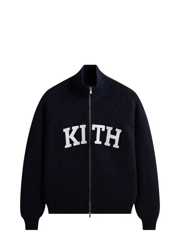 Kith Eric Zip Up Sweatshirt 'nocturnal - Blue