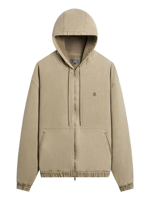 Kith Fleece Lined Denim Nyx Jacket 'folly - Tan