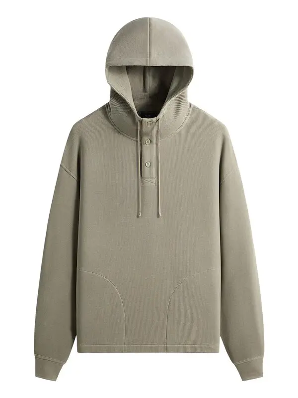 Kith Micro Waffle Henson Hoodie 'folly - Tan