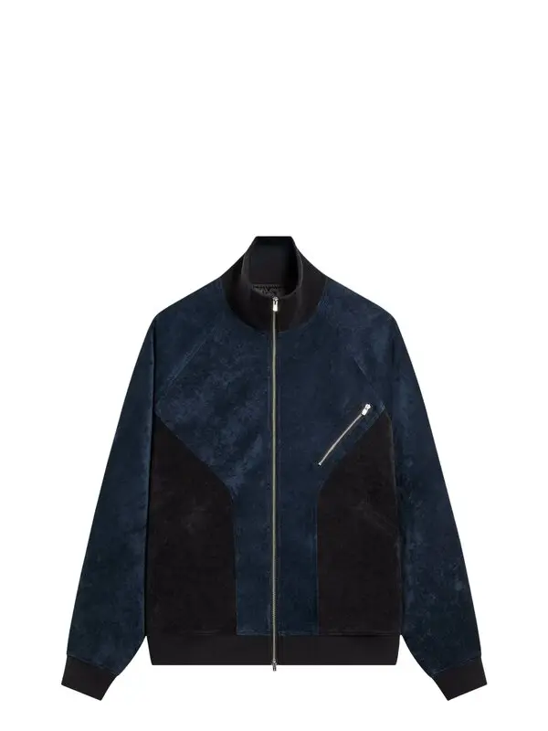 Kith Sueded Velour William Track Jacket 'nocturnal - Blue