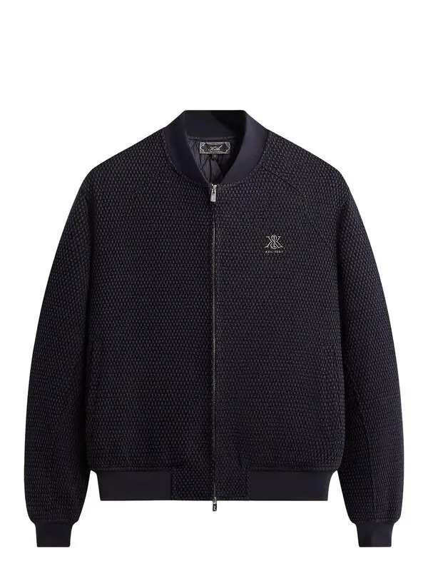 Kith Chenille Roy Bomber Jacket 'ink - Black
