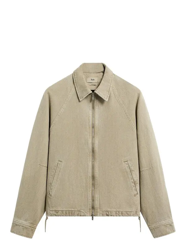 Kith Herringbone Denim Efron Jacket 'folly - Tan