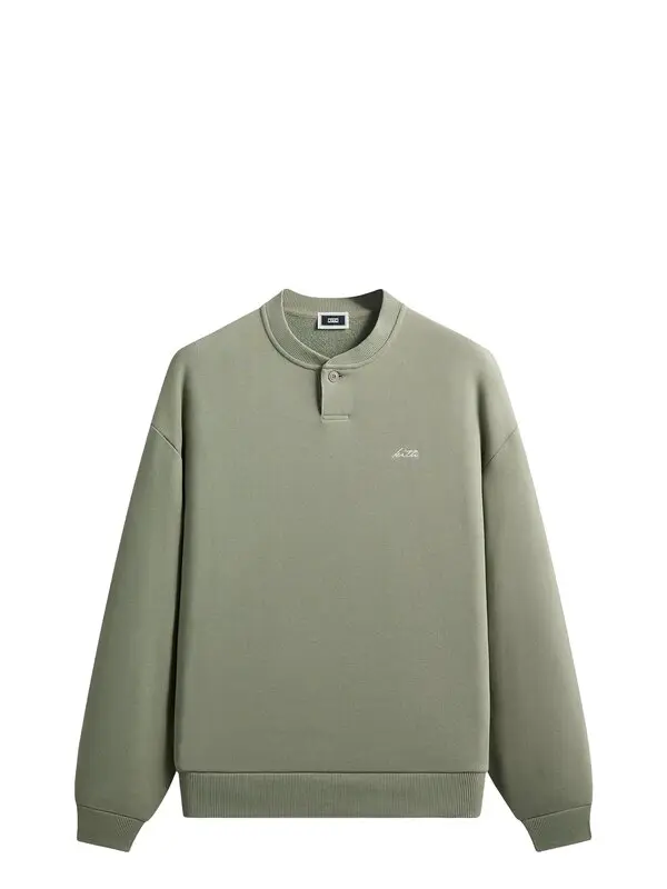 Kith Heavy Loop Henley Nelson Pullover 'haze - Grey