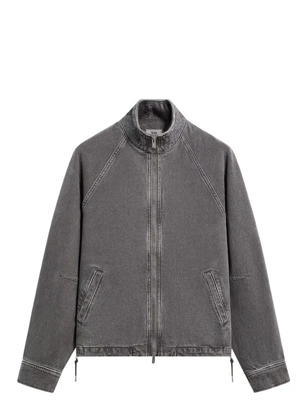 Kith Herringbone Denim Efron Track Jacket 'mineral - Grey