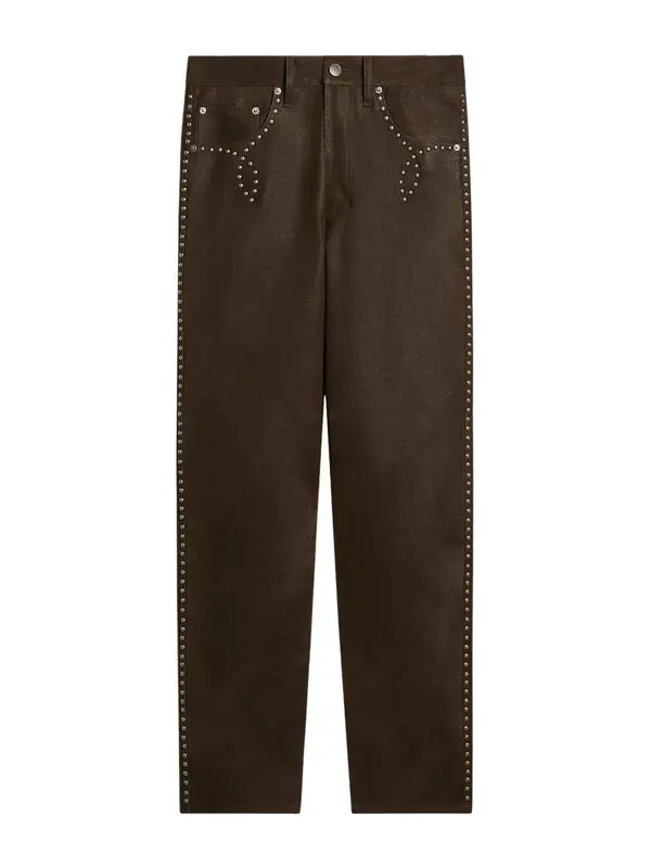 Kith Velvet Patina Studded Webster Chill 'clever - Brown