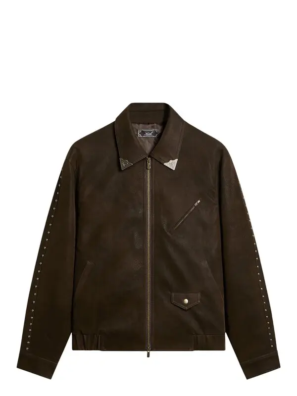 Kith Velvet Patina Studded Cassius Jacket 'clever - Brown