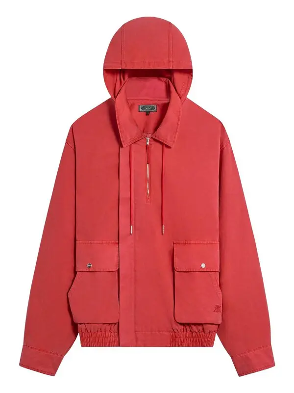 Kith Garment-dyed Cotton Faille Kip Jacket 'fame - Red