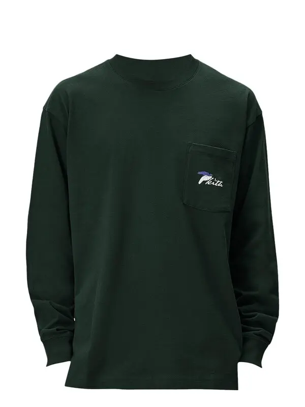 Kith Winter Tailbird Long Sleeve Pocket Tee 'stadium - Black
