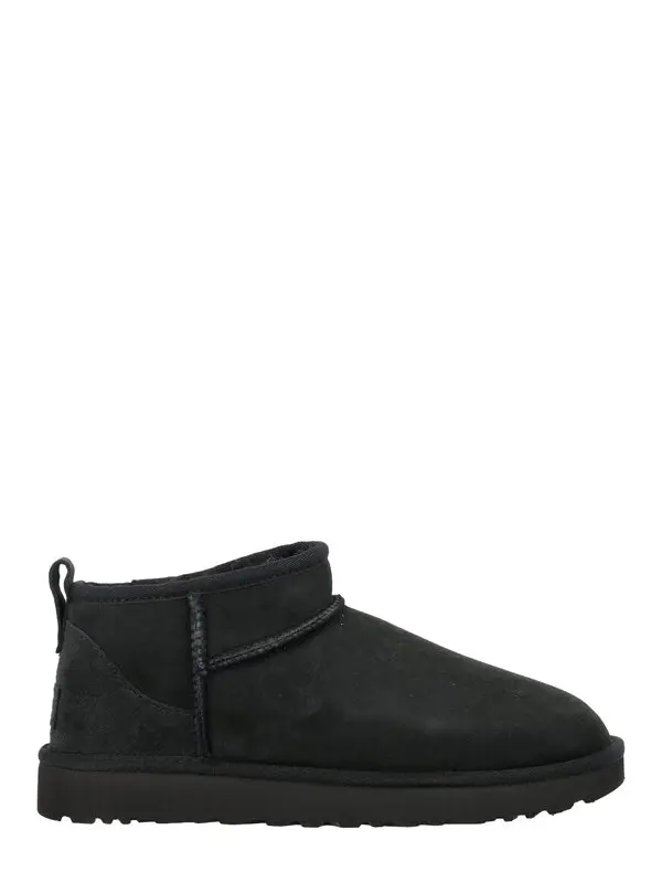 UGG Classic Ultra Mini Suede Sheepskin Boots For - Nero