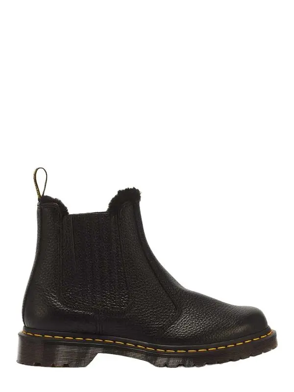 Dr. Martens 2976 Leonore Ii Faux Fur Lined Soft Leather Chelsea Boots - Black