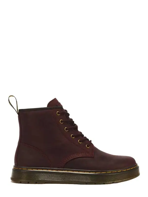 Dr. Martens Brookline Chukka Crazy Horse Leather Ankle Boots - Red