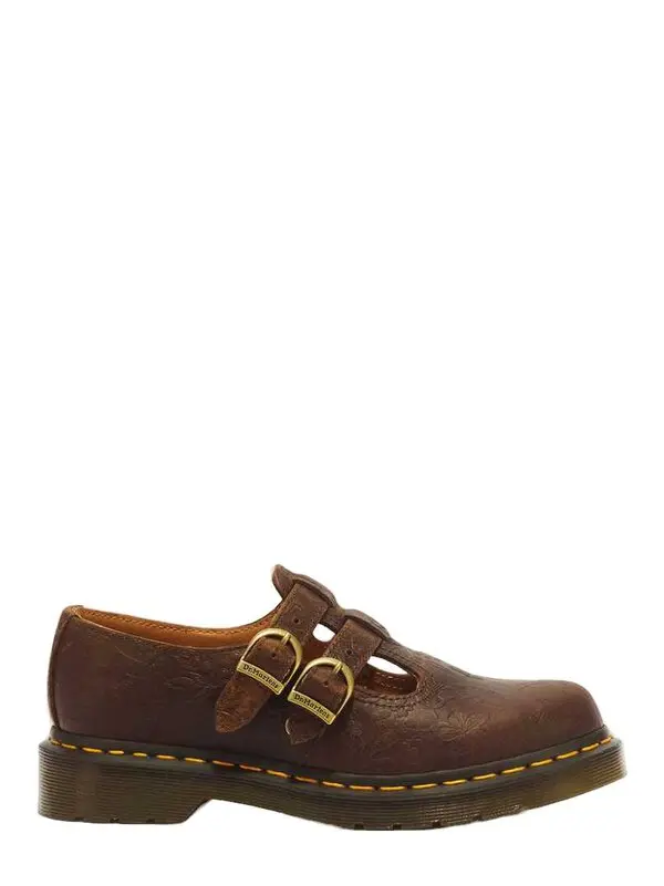 Dr. Martens 8065 Ii Floral Emboss Mary Jane Shoe - Brown