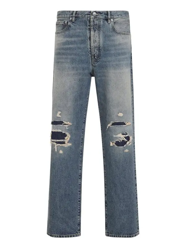 MAISON MARGIELA Distresses Denim Trousers - Blue