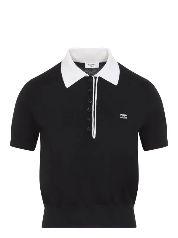 Celine Polo Sweatrer - Black