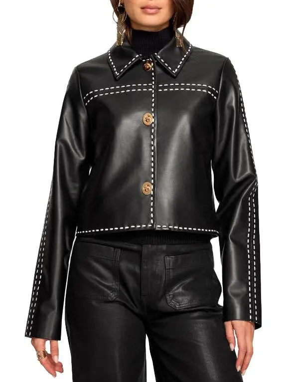 Ramy Brook Mira Leather Jacket - Black