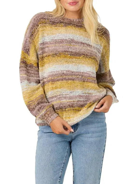 O'Neill Bayou Stripe Sweater - Chartreuse