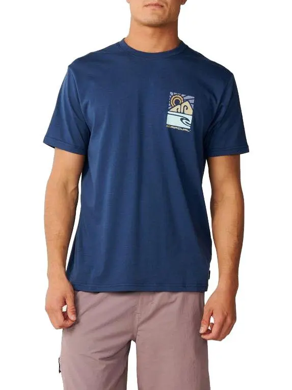 Rip Curl S-series Vaporcool Totem Relaxed Graphic T-shirt - Light Navy