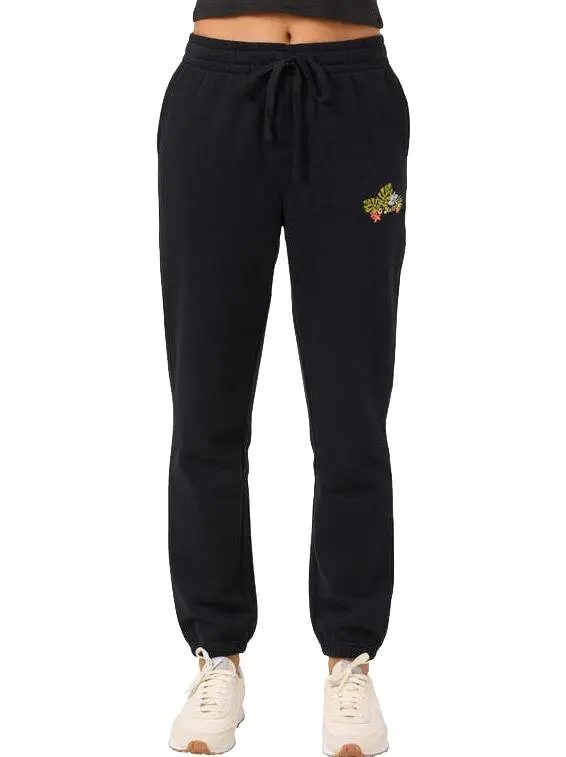 O'Neill Tropic Floral Relaxed Sweatpants - Black