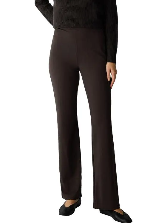 Eileen Fisher Flare Leg Kick Pants - Coffee