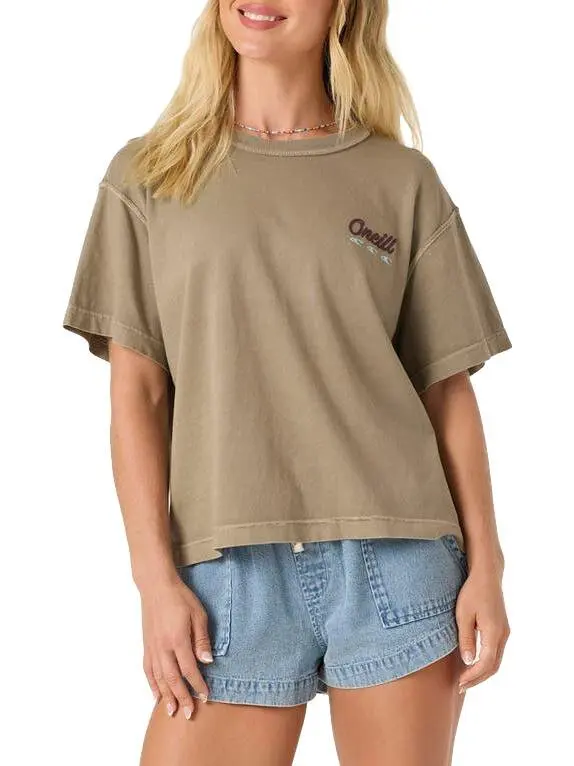 O'Neill Lefty Boxy Graphic Tee - Shroom
