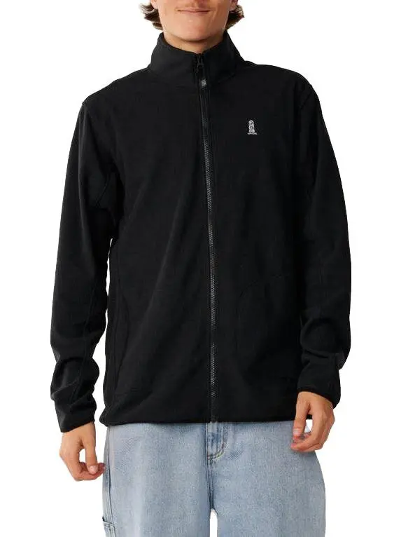 Rip Curl S-series Polar Zip Through Crew Jacket - Black
