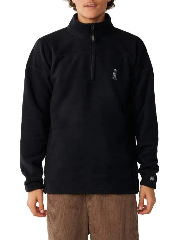 Rip Curl S-series Polartech Crew Quarter Zip Pullover - Black