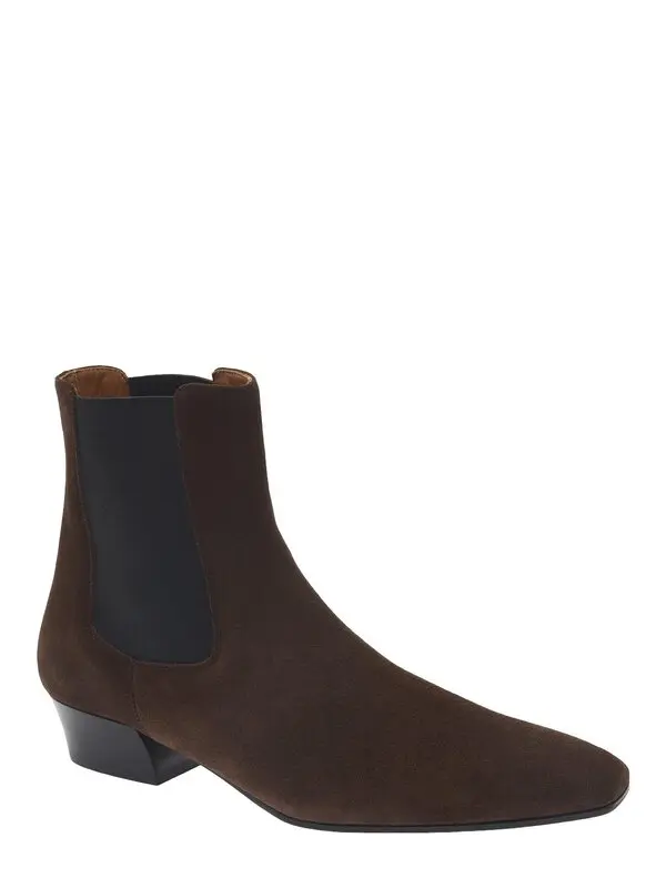 ATP ATELIER Nemoli Leather Chelsea Boot - Walnut Suede