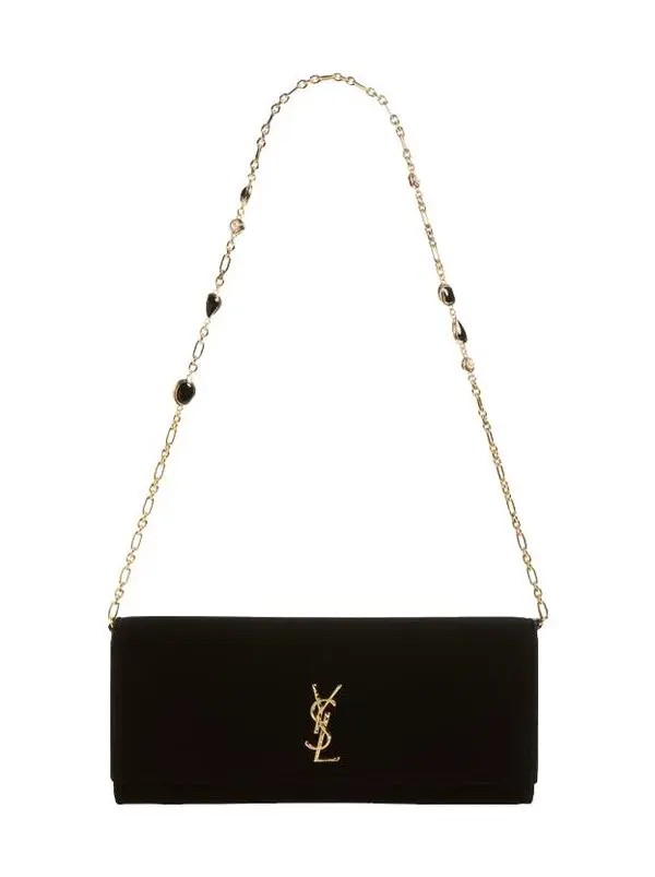 Saint Laurent Kate Clutch On Chain - Black