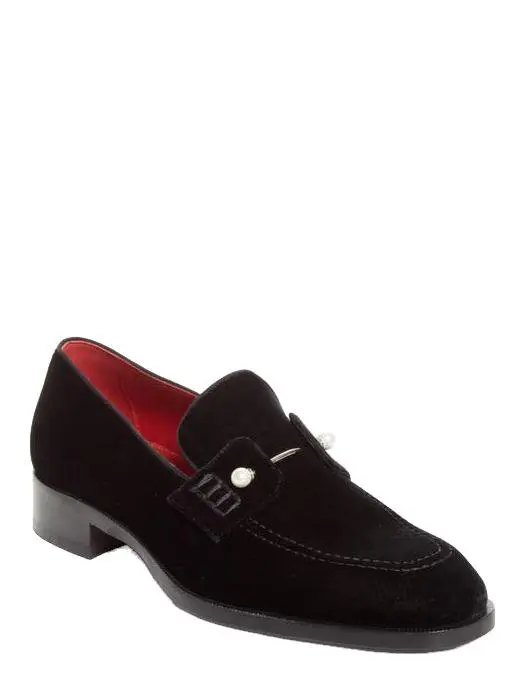 CHRISTIAN LOUBOUTIN Chambelimoc Night Pearl Loafer - Black