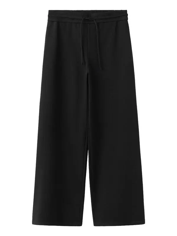 Mango Pull-on Straight Leg Pants - Black