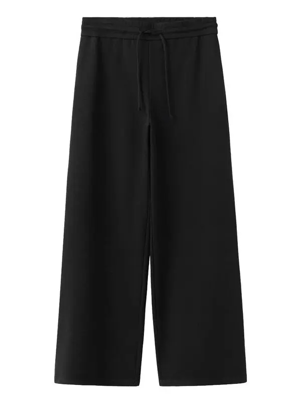 Mango Pull-on Straight Leg Pants - Black