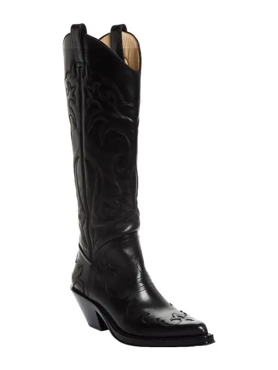 Gabriela Hearst Capitana Western Boot - Black