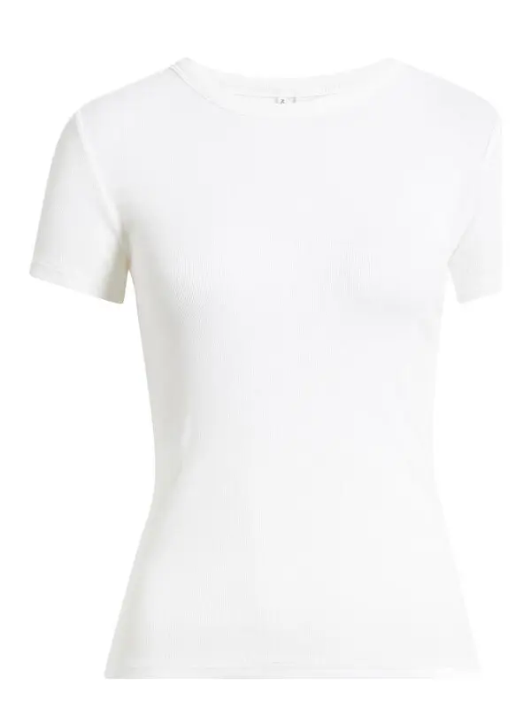 Nordstrom Ribbed Crewneck T-shirt - White