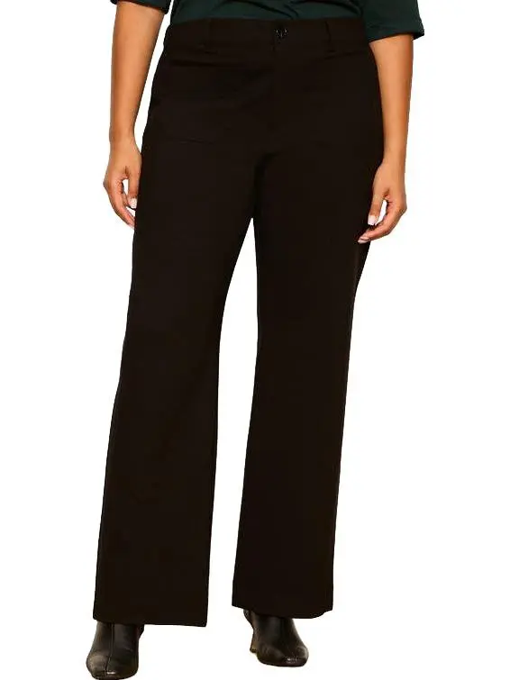 Sanctuary Marine Ponte Straight Leg Pants - Black