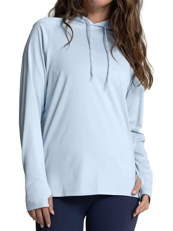 WEATHERMAN Upf 50+ Hooded Sun Shirt - River Mist