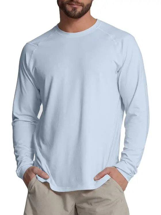 WEATHERMAN Upf 20+ Viscose Crewneck Sun Shirt - River Mist