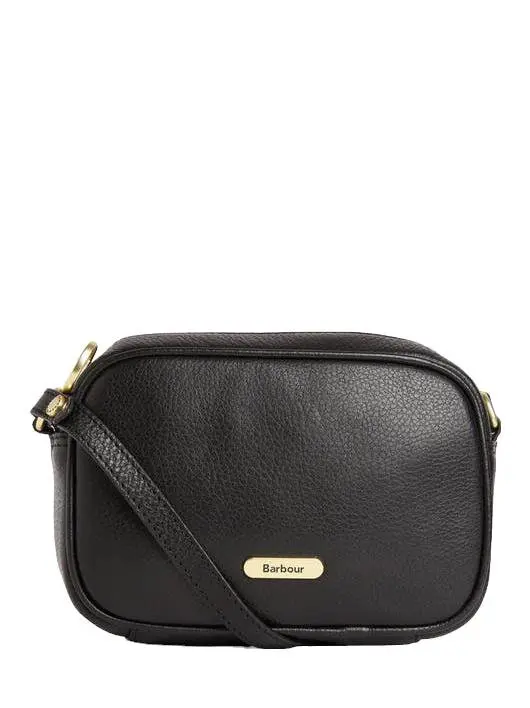 Barbour Daphne Mini Leather Crossbody Bag - Black