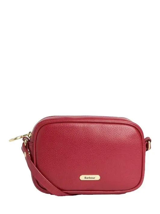Barbour Daphne Mini Leather Crossbody Bag - Red