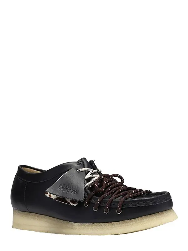 Clarks Wallabee Lace Leather Shoe - Black Comb