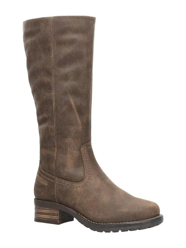 TAOS Country Leather Tall Boot - Brown Distressed