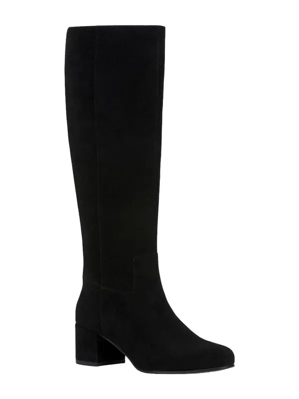 Vince Camuto Pazzla Leather Knee High Boot - Black